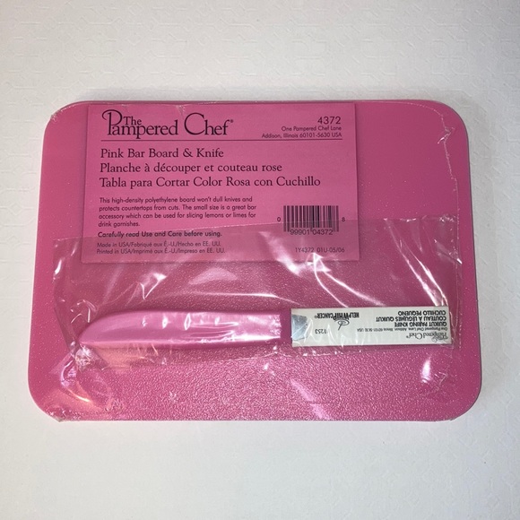 Pampered Chef | Kitchen | Pampered Chef Pink Bar Board Paring Knife ...